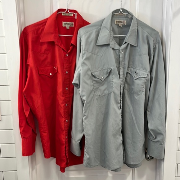 SHEPLERS | Shirts | Sheplers Vintage Mens Shirt Bundle 6534 Red Blue ...